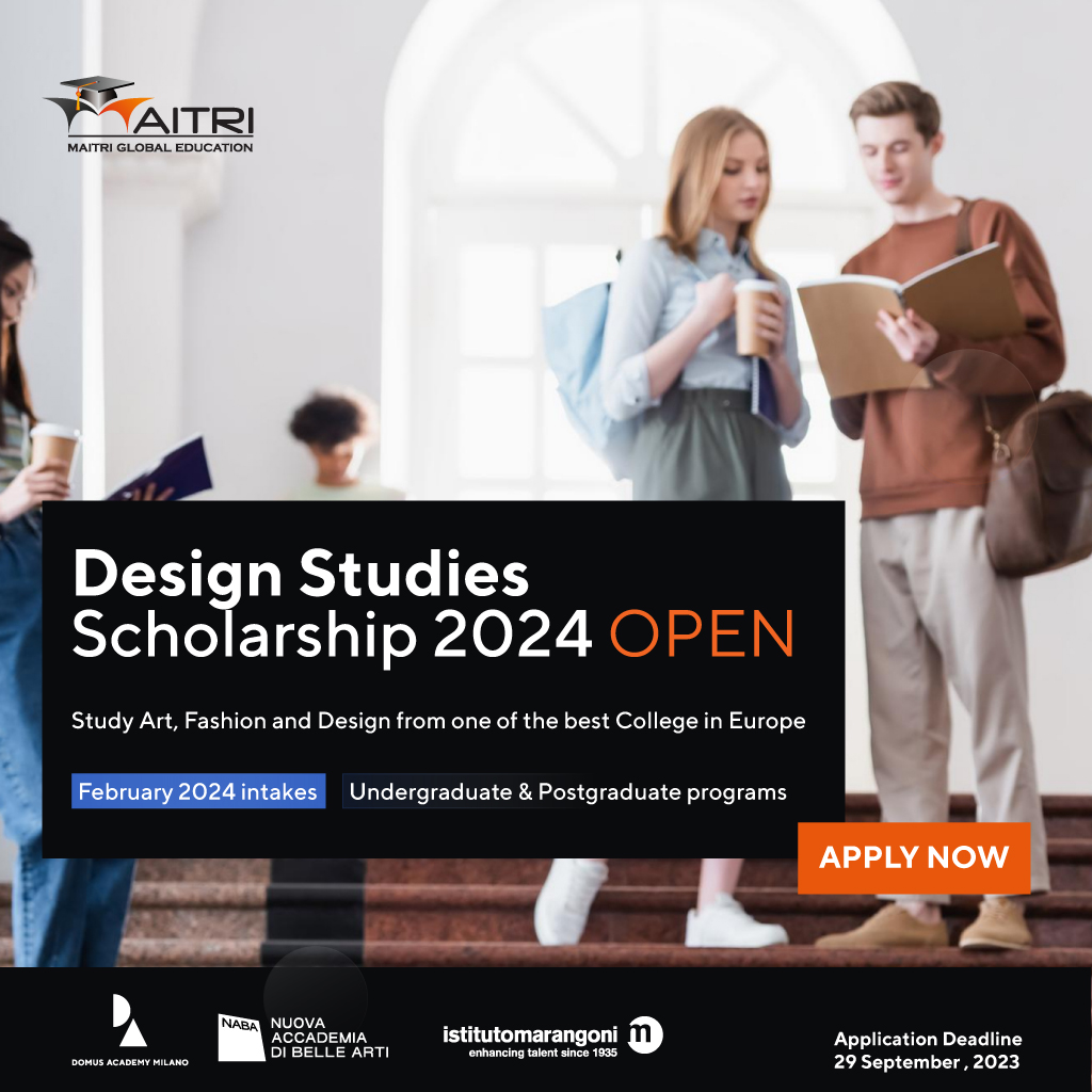 Design Studies Scholarship 2024 Open for Feb 2024 Intake